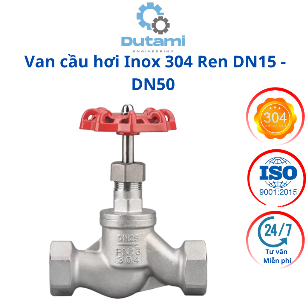 Van cầu hơi Inox 304 DN15 - DN50 | Shopee Việt Nam