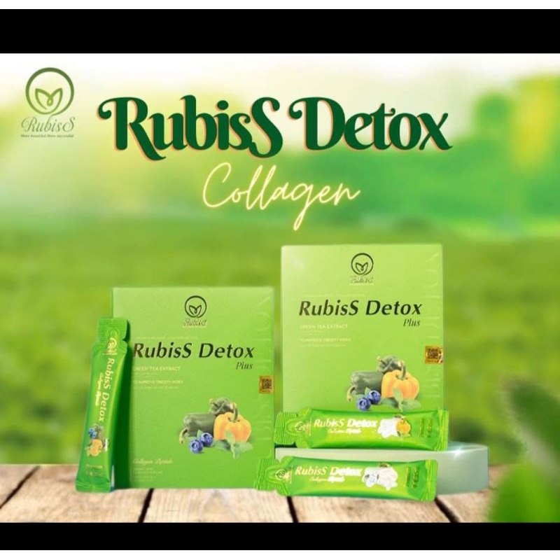 Rubiss Detox Collagen Peptide Chính Hãng, Hộp 15 Gói Tặng Kèm Detox ...