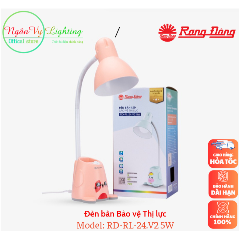 Đèn bàn Led Rạng Đông bảo vệ thị lực - Model: RD-RL-24.V2 - Ánh sáng ...