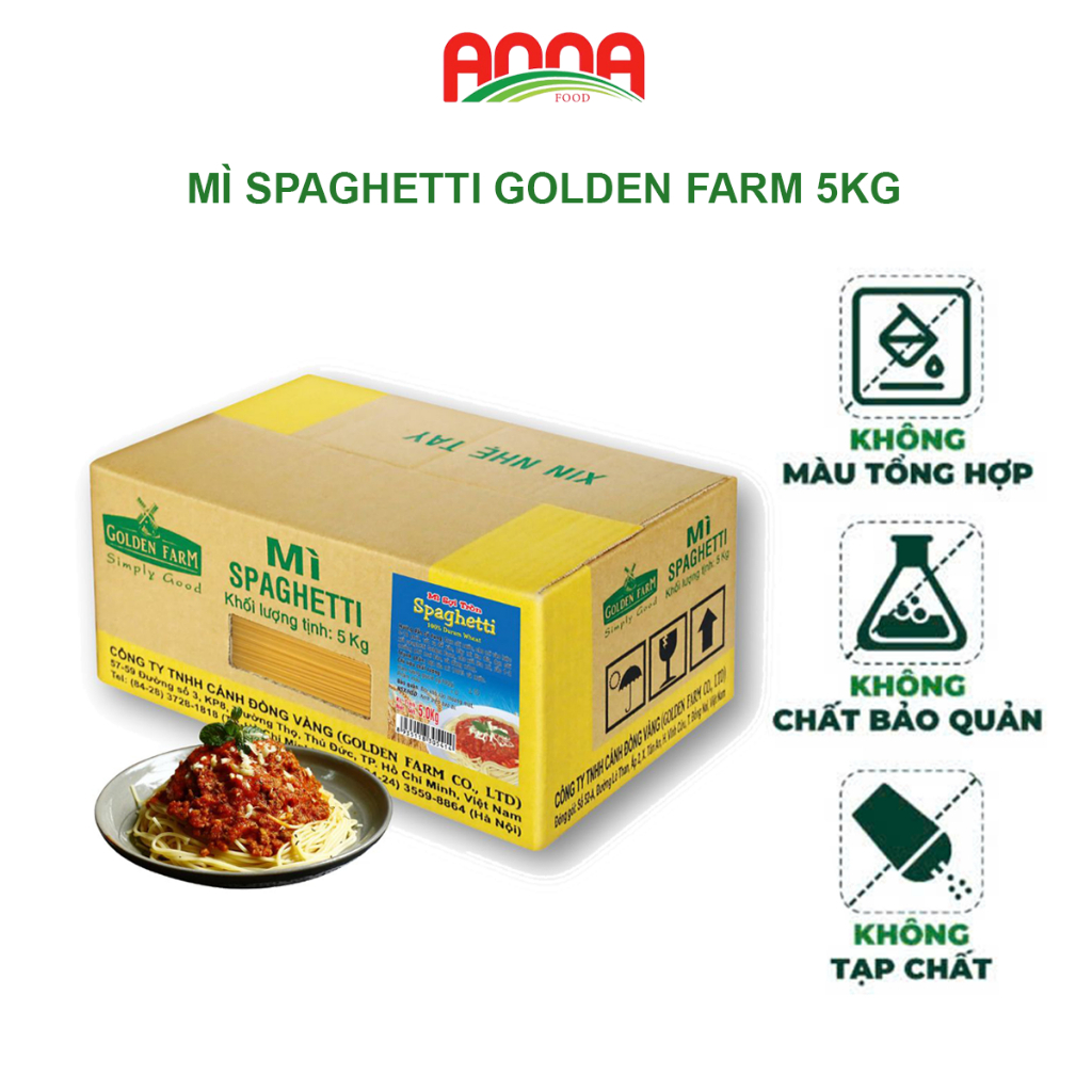 Mì Spaghetti Golden Farm, mỳ Ý AnnA Mart dùng làm mỳ trộn nhập khẩu ...