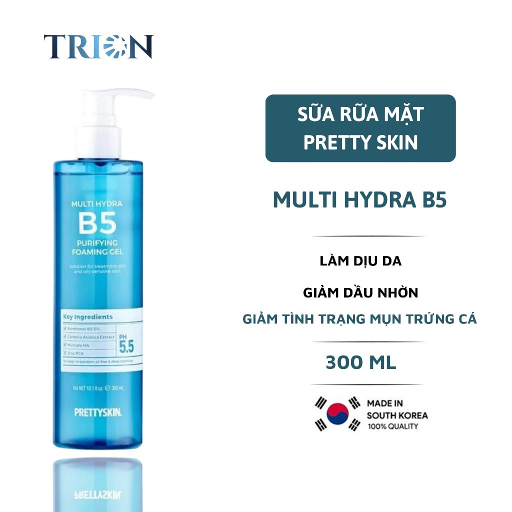 Sữa Rửa Mặt Phục Hồi Cấp Ẩm B5 PrettySkin Multi Hydra B5 Purifying ...