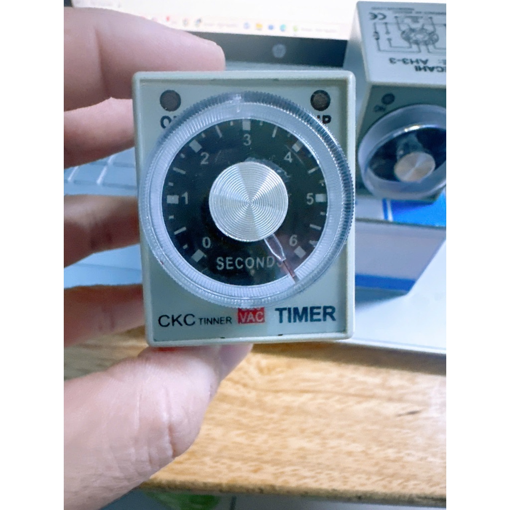 Rơ le thời gian, Relay timer, Rơle hẹn trễ CKC AH3-3 220VAC 6S 10S 30S 60S 6M 10M 30M 60M ...