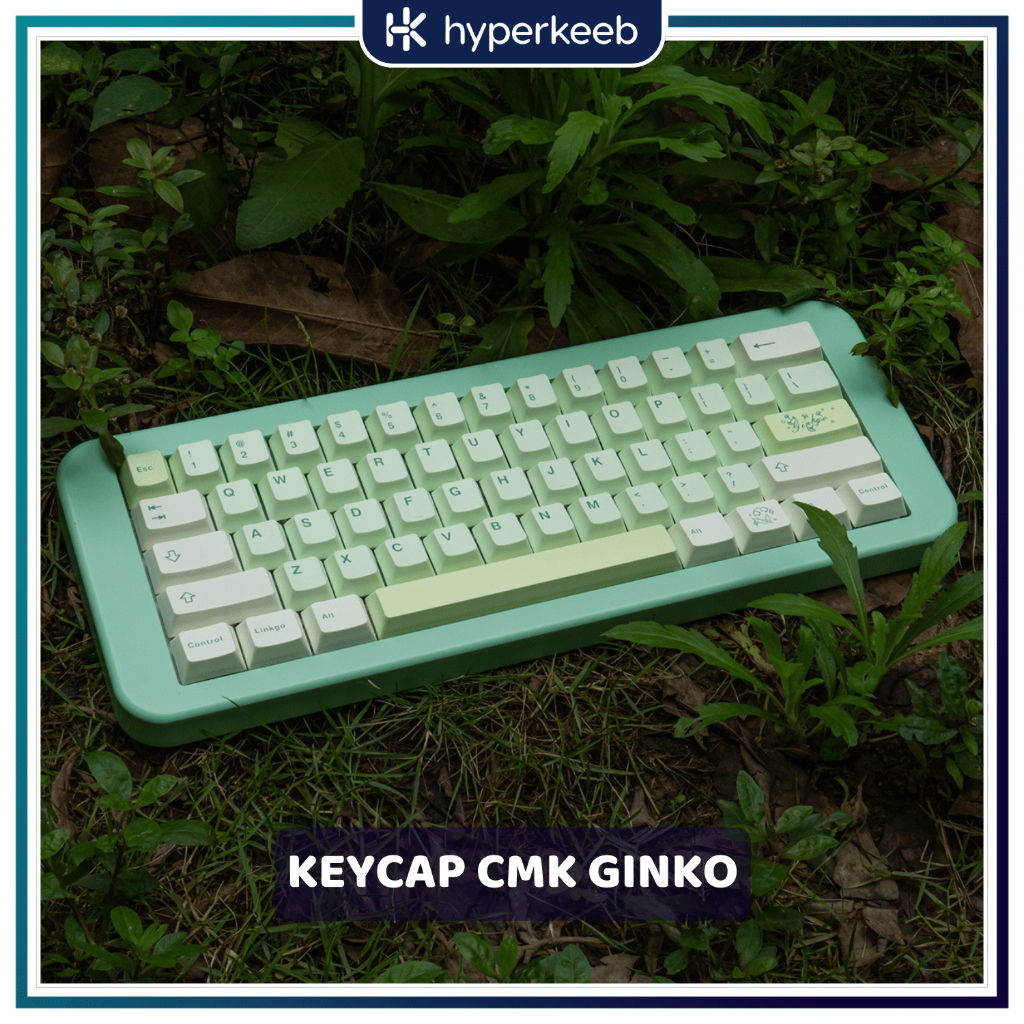[HOẢ TỐC] Keycap 143 nút bàn phím cơ CMK Ginko profile cherry, nhựa PBT dày 1,5mm in Dye-sub ...