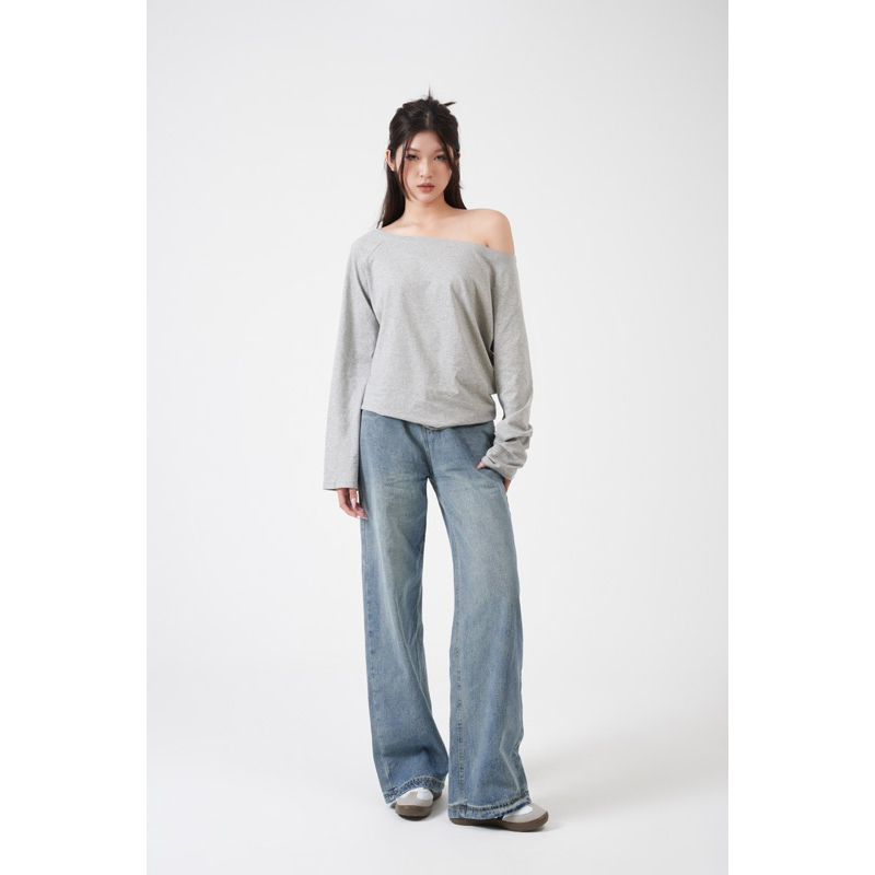 Quần jeans ống đứng dáng rộng retro Missy JEANS | Shopee Việt Nam