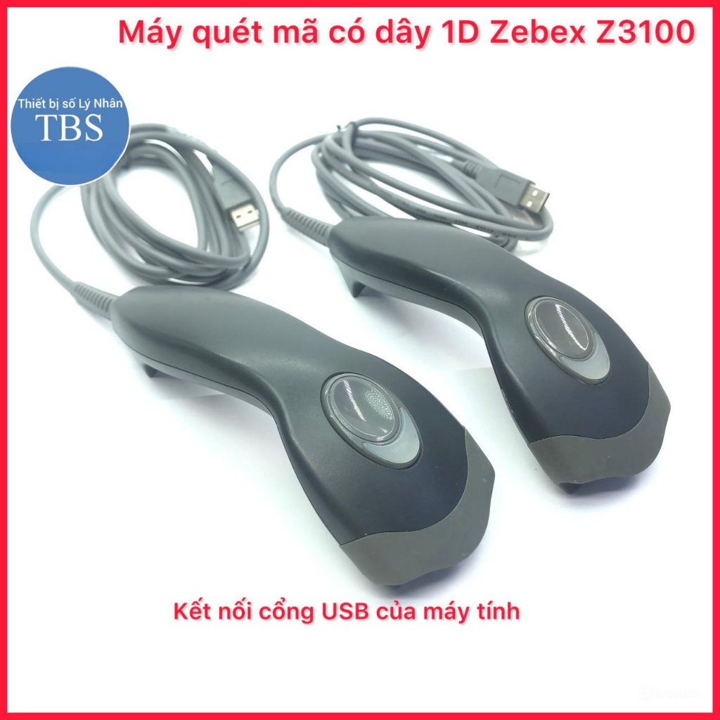 Máy quét mã vạch có dây 1D Zebex Z3100 siêu nhạy kết nối cổng USB của ...