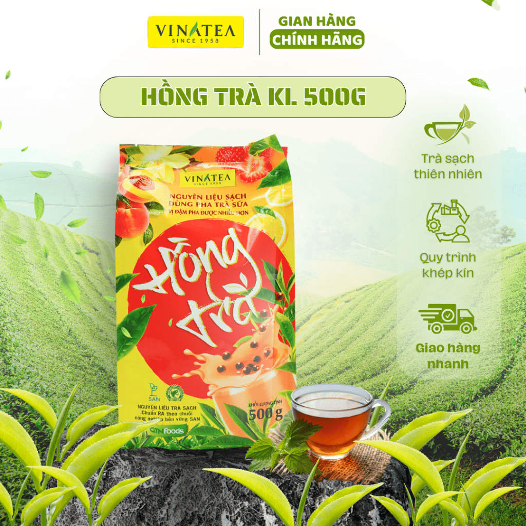 [HCM]Hồng trà Bá tước Vinatea 500 g - Hương vị đậm đà - Vị đậm mạnh pha ...