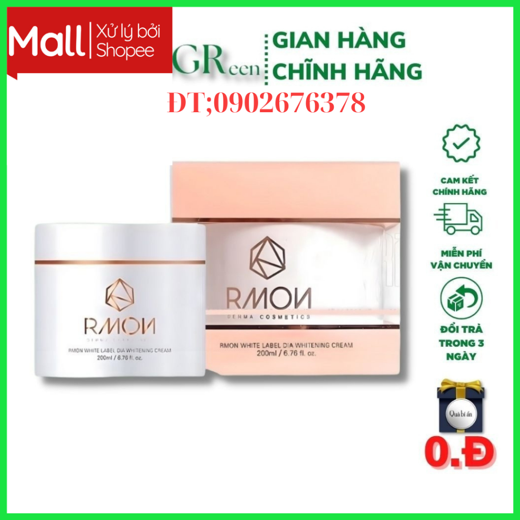 dưỡng trắng da body tế bào gốc Rmon White Label Dia Whitening Cream ...