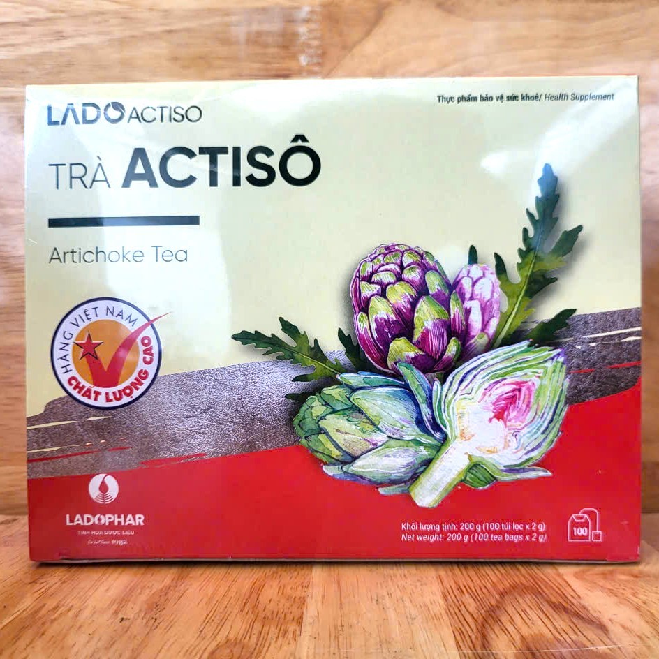 LADOPHAR [HỘP 200gram / 100 túi lọc] TRÀ ACTISO TÚI NHÚNG [VN ...