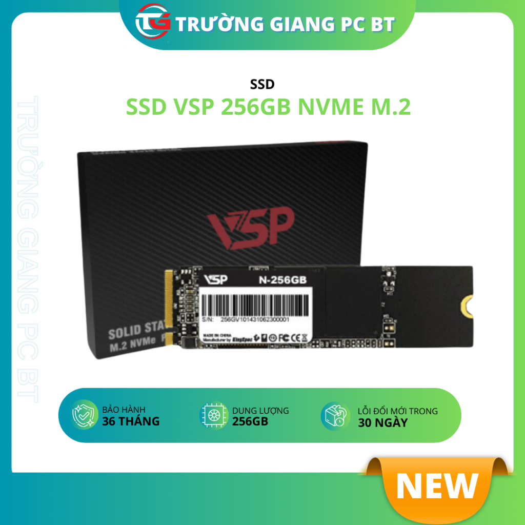 Ổ cứng SSD VSP 256GB NVMe M.2 PCIe ReV3 SNV4-NEW bảo hành 36 tháng ...