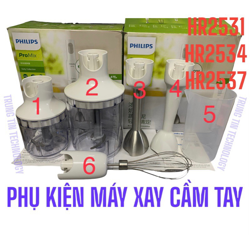 PHỤ KIỆN máy xay cầm tay PHILIPS Promix HR2531 HR2534 HR2537 650W linh ...