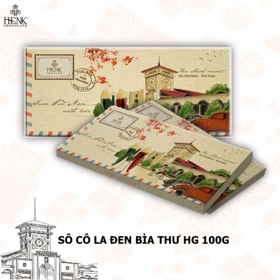 Socola Bìa Thư Truyền Thống Văn Hóa Việt Nam Henk Thanh Đen 65% 100G ...