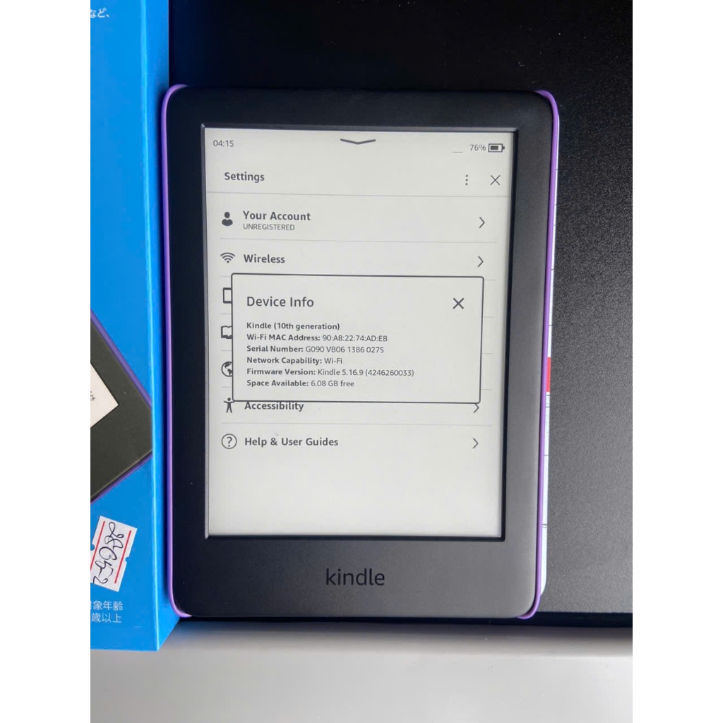 Máy đọc sách Kindle Basic 10 8Gb Kids Version CODE 2805-2 | Shopee Việt Nam