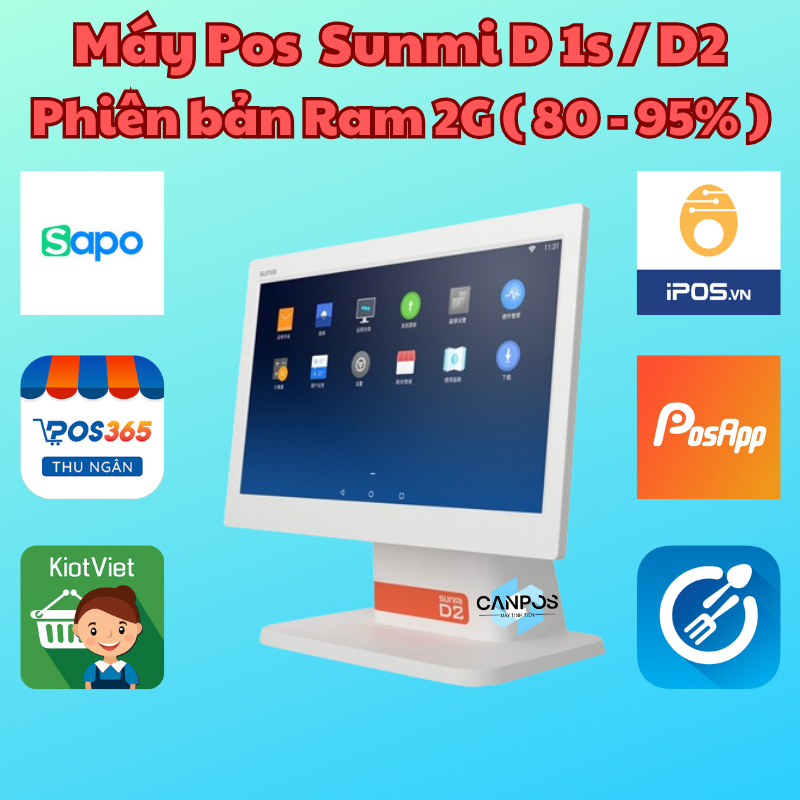 Máy Pos Sunmi D1s/D2 - ( Ram 2G ) 80-95% | Shopee Việt Nam
