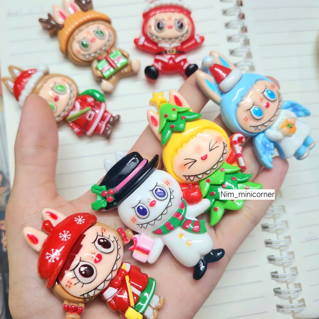 [Charm phát sáng - LABUBU] Set 5 charm dạ quang/phát sáng mẫu Labubu ...