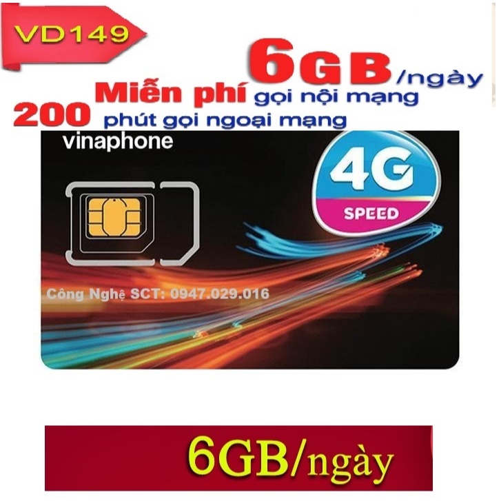 [ SẴN THÁNG ĐẦU] Sim 4G Vina VD149 / D159V Miễn Phí Data Tốc Độ Cao Nghe Gọi Không Mất Tiền Sóng ...
