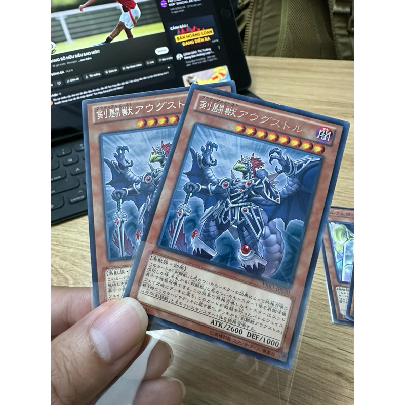 (20241024) Thẻ bài Yugioh chính hãng Gladiator Beast Augustus OCG JK PRIO-JP030 | Shopee Việt Nam