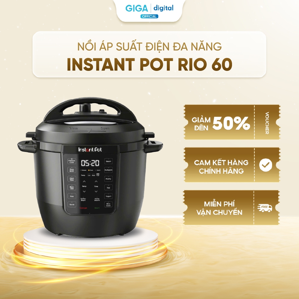 Nồi áp suất điện đa năng Instant Pot RIO 60 5,7L - Công suất 1000W | Shopee Việt Nam