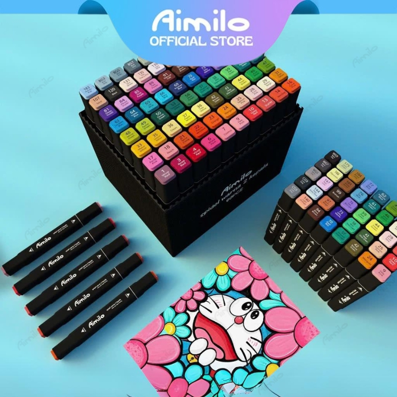 【Aimilo】Bút Màu Marker Touch Bộ Full 12/24/36/48/60/80 Màu Sắc Đa Dạng ...