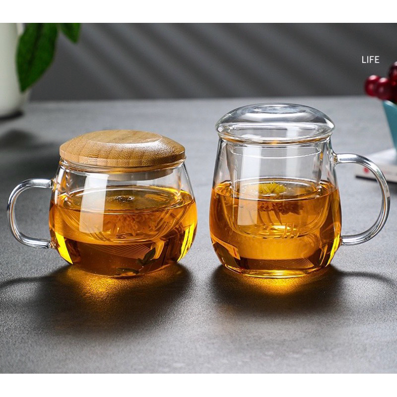 Cốc thủy tinh có lõi lọc/ cốc lọc trà cá nhân, thủy tinh chịu nhiệt cao ...