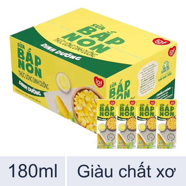 Thùng 24 hộp sữa bắp non LiF 180ml | Shopee Việt Nam