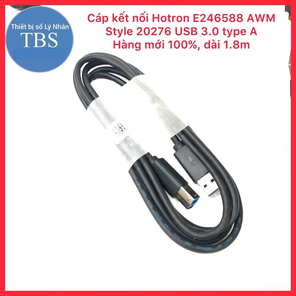 Cáp Kết Nối Chính Hãng Dell USB 3.0 HOTRON E246588 AWM STYLE 20276 USB 3.0 dài 1.8m | Shopee ...