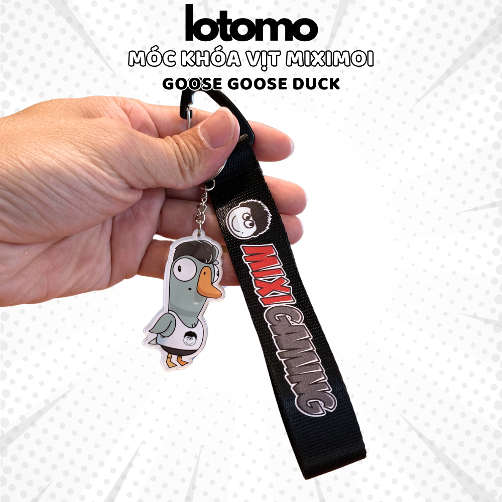 Móc khóa vịt Goose Goose Duck, móc khóa vịt Miximoi, Độ Mixi treo balo ...