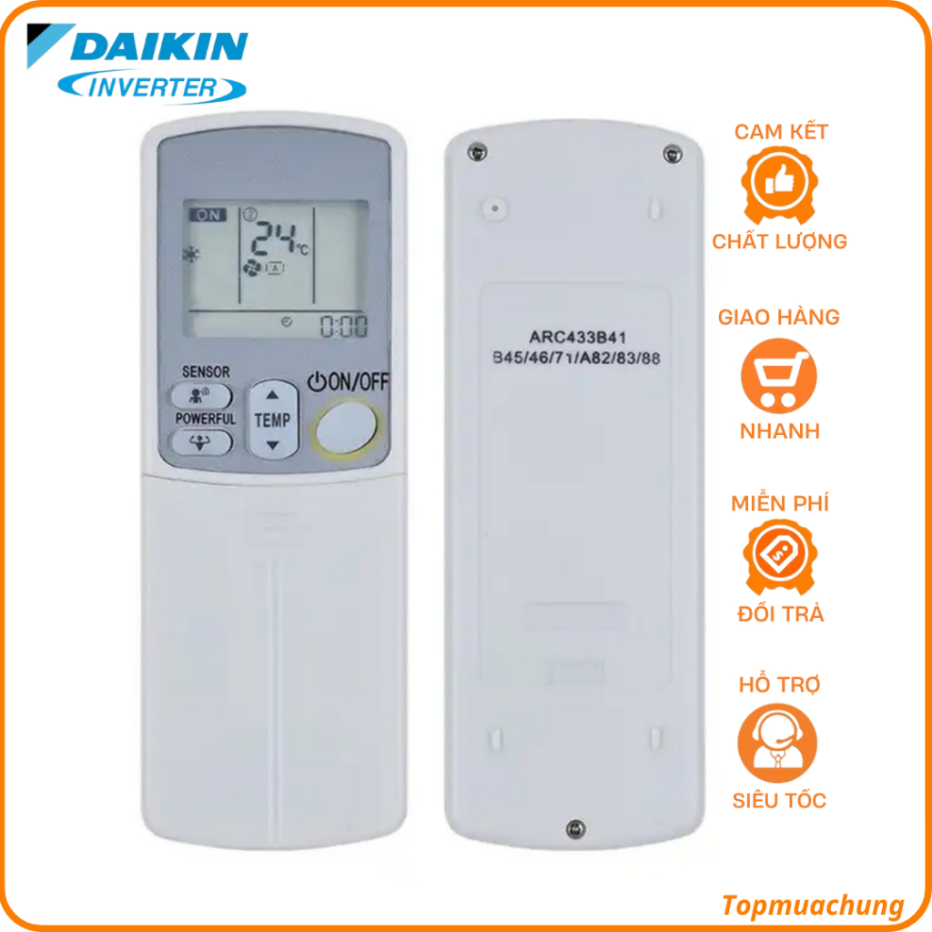 Điều khiển dành cho điều hòa Daikin Sensor (Mặt màu bạc) | Shopee Việt Nam