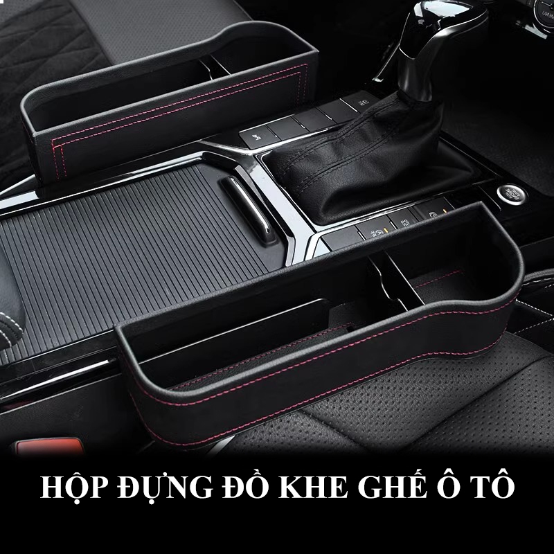 Hộp đựng đồ gắn khe ghế xe ô tô ghế trước khay để đồ đa năng chất liệu nhựa ABS để đồ dùng cá ...