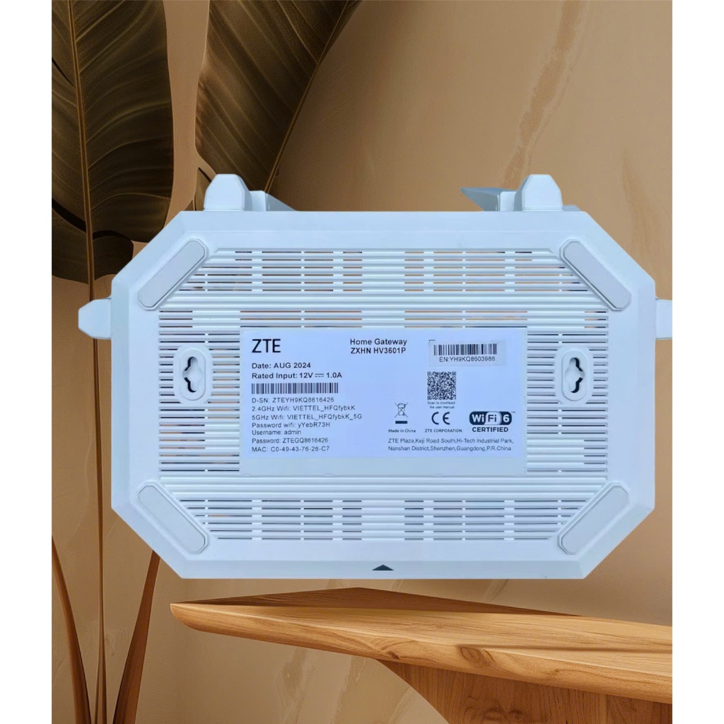 Bộ phát WIFI 6 Viettel - MESH ZTE HV3601P AX3000- New FULL BOX -Đã ...