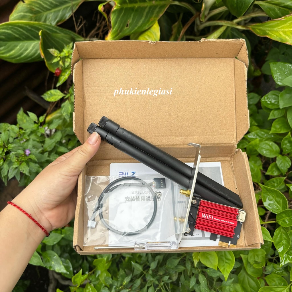 Card mạng Card wifi Bluetooth 4.0 Wifi 5 Pci-e Không Dây Băng Tần Kép 2 ...