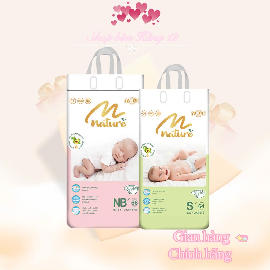 1bịch bỉm MOMO NATURE hữu cơ cao cấp đủ size. | Shopee Việt Nam