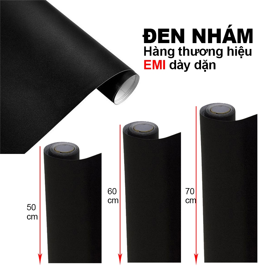 Decal đen nhám dán tủ lạnh, dán đồ nội thất, dán bàn, dán kính dán ...