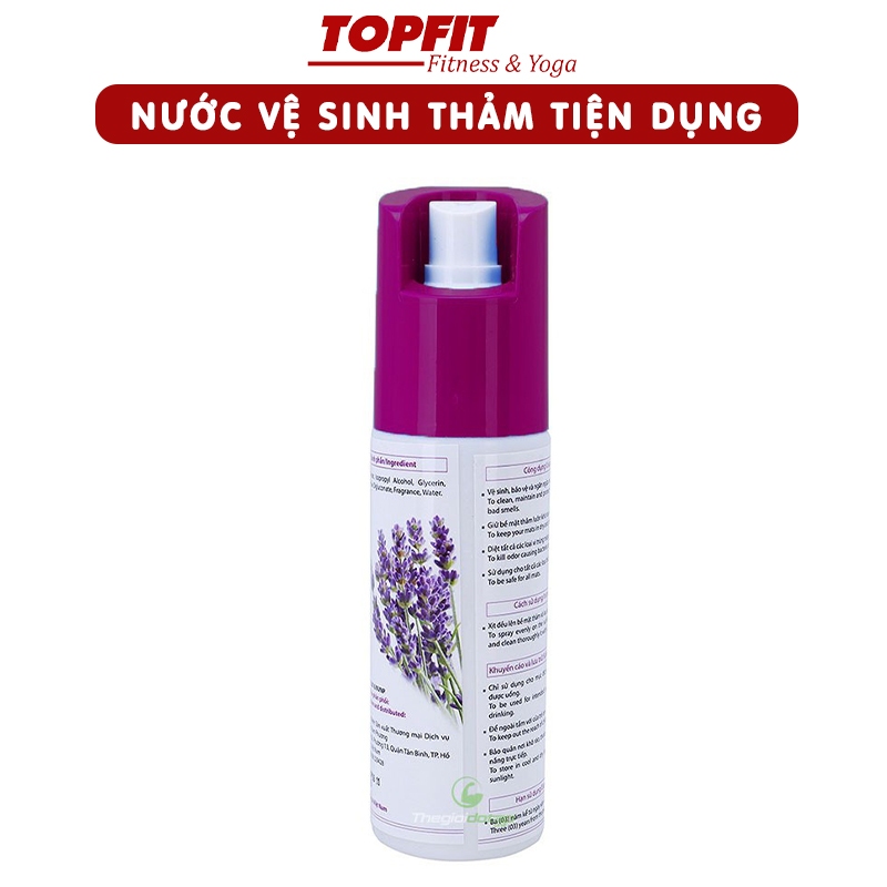 Nước Vệ Sinh Thảm Yoga TOPBODY Topfit Hương LAVENDER 100ml-CLEAR01 ...