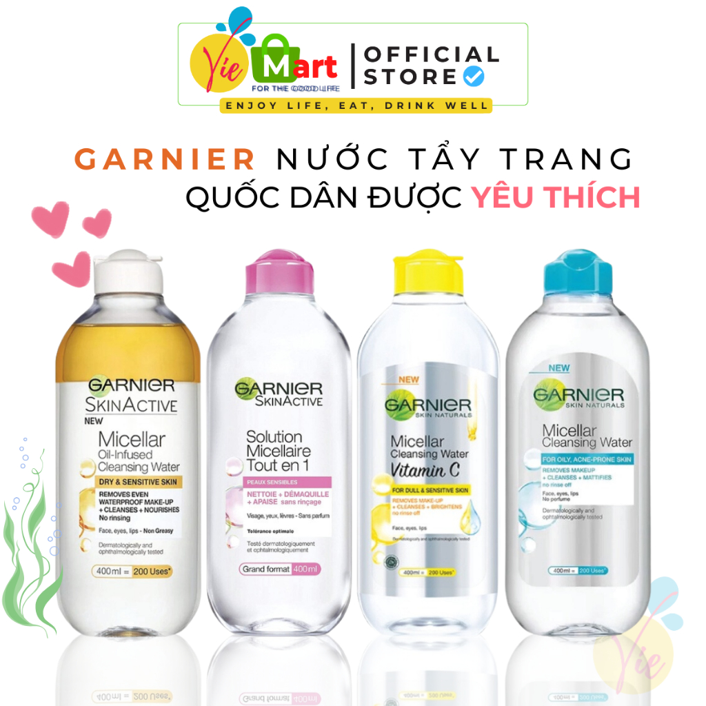 Nước Tẩy Trang Garnier Micellar Cleansing Water 400ML - Cho Da Dầu Mụn ...