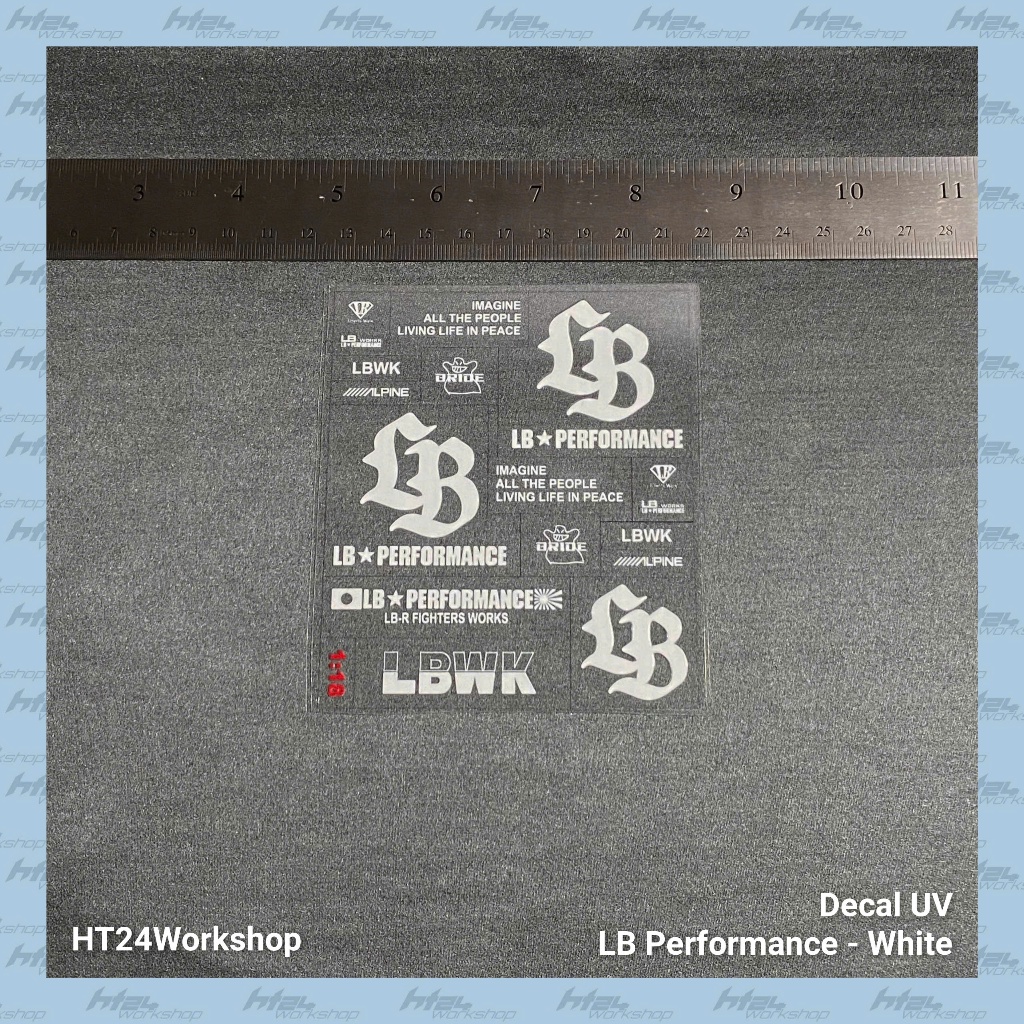 HT24workshop - Decal UV LB Performance cho xe mô hình tỉ lệ 1:18, 1:24 ...