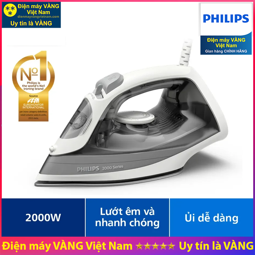 Bàn ủi hơi nước Philips DST2020 DST2020/80 công suất 2000W mặt đế ...