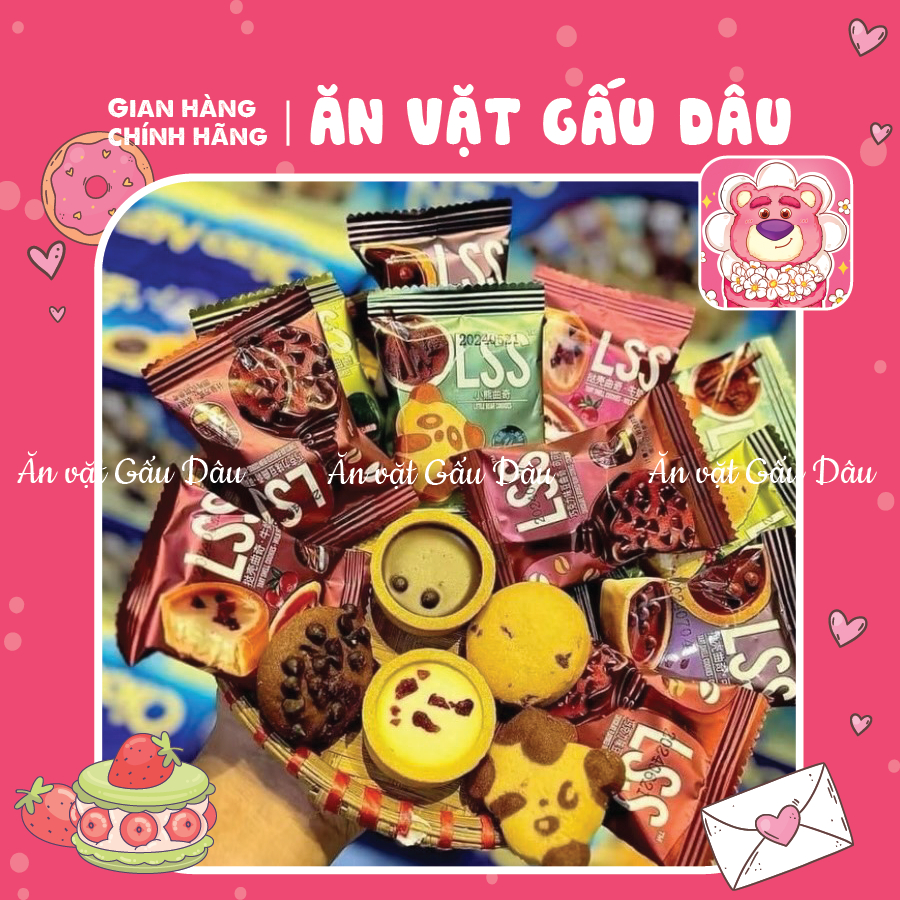(LẺ 1 CHIẾC) Bánh Quy Bơ Sữa Socola LSS Mix Vị Socola Chip, Bánh Quy ...