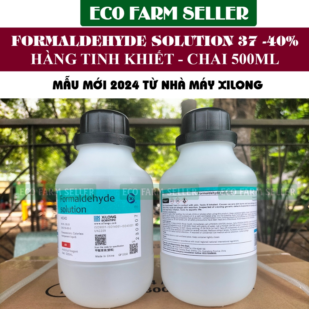 Formaldehyde - Formaline Tinh Khiết 37-40% Chai 500ml Khử Khuẩn Và Diệt Nấm | Shopee Việt Nam