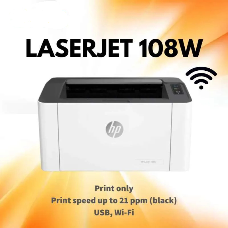 Máy in laser đen trắng HP 108W 4ZB80A (A4/A5/ USB/ WIFI) - Hàng HP Việt Nam | Shopee Việt Nam