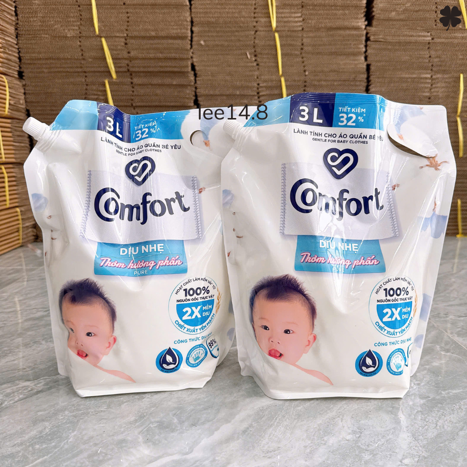 COMBO 2 Túi Nước Xả vải Comfort Cho Da Nhạy Cảm 3L '' mầu trắng ...