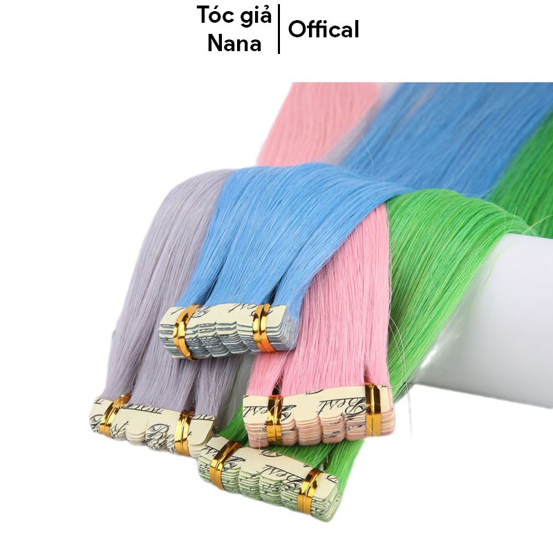Tóc line dán làn từ sợi protein, tóc giả đẹp tóc kẹp dài thẳng light ...
