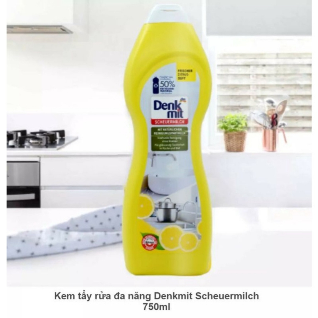 Kem Tẩy Đa Năng DENKMIT SCHEUERMILCH 750ML - Làm Sạch Sứ & INOX Hiệu ...