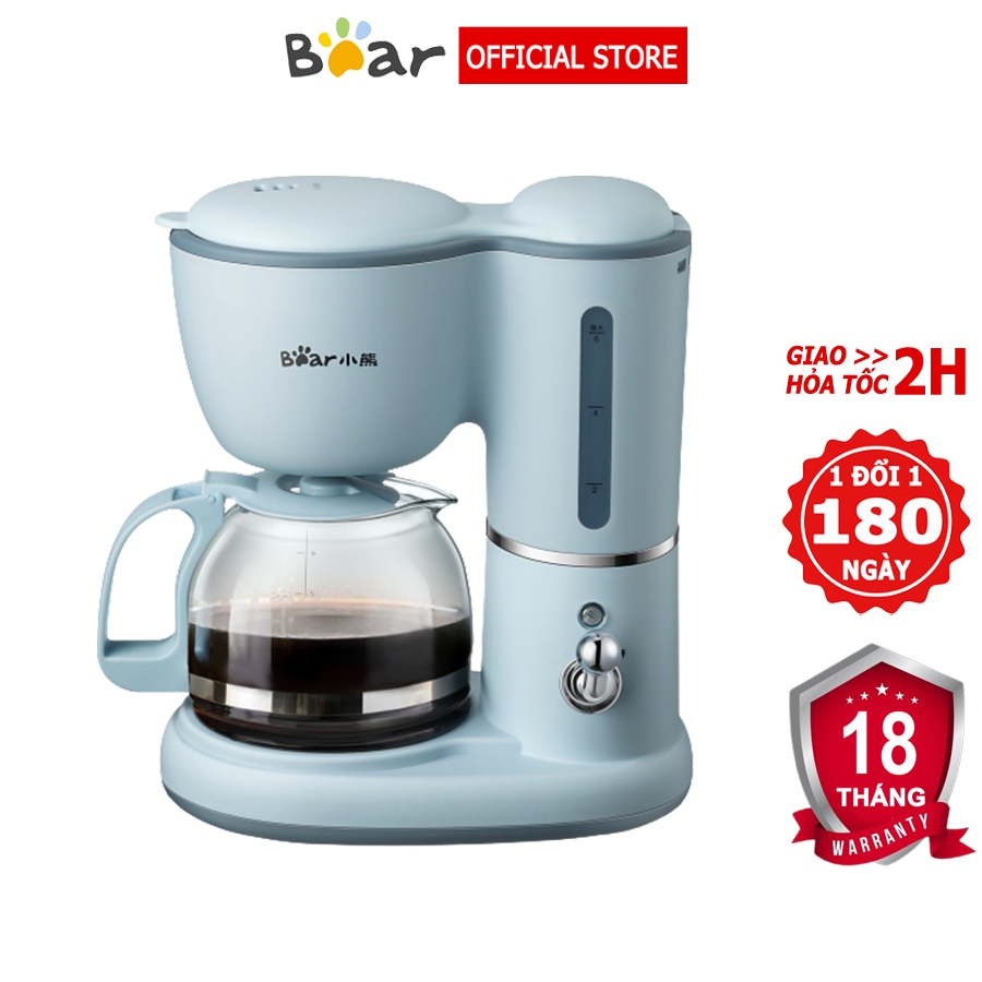 Máy pha cà phê mini Bear, máy pha cafe mini tự động dung tích 600ml ...