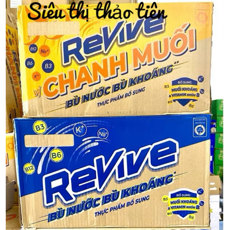 Thùng 24 chai Revive Chanh Muối 390ml/500ml | Shopee Việt Nam