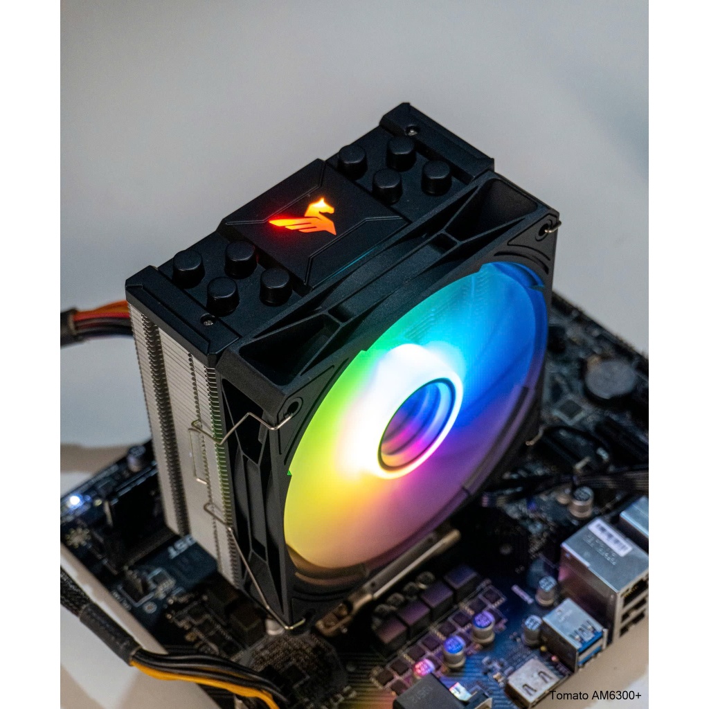 FAN Tản Nhiệt khí CPU T400i - T900i Tomato Am6300 Hỗ trợ đa Socket LED ...