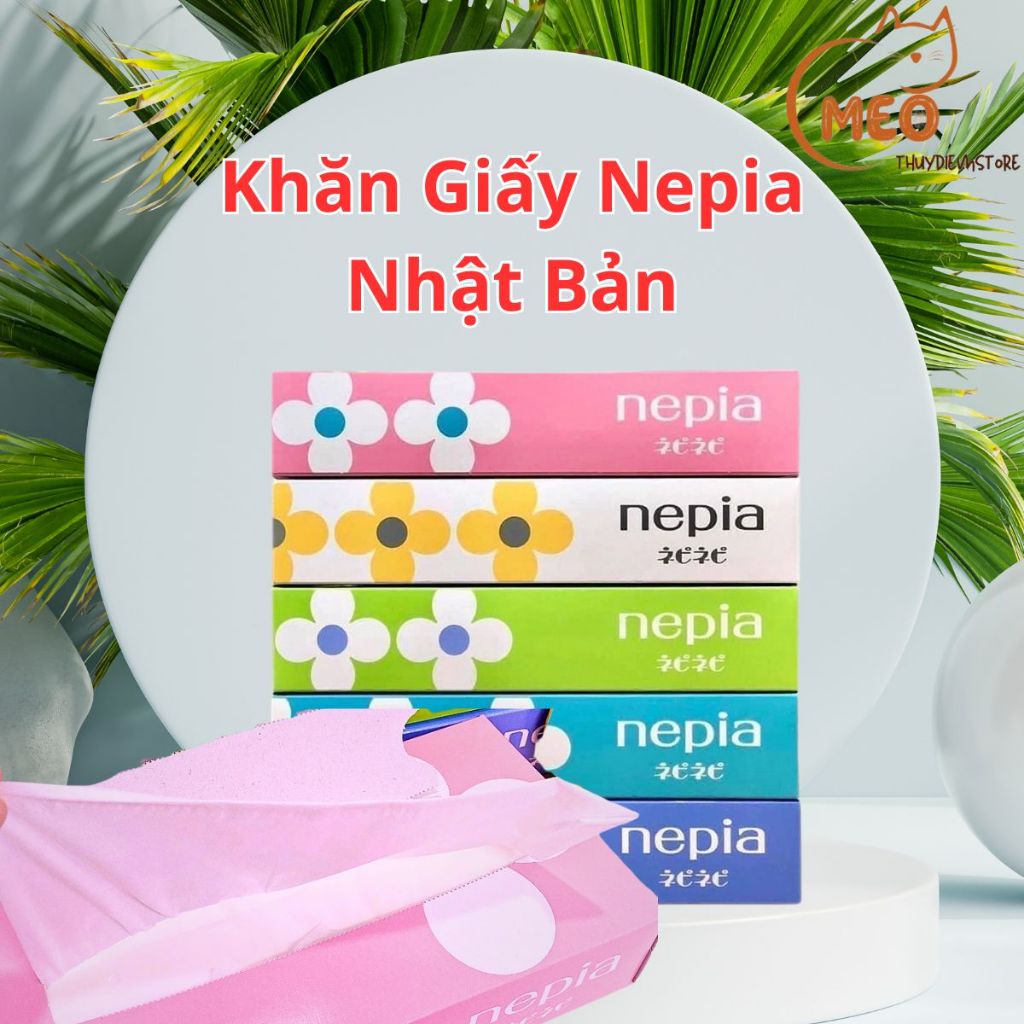 Khăn Giấy Nepia Nhật Bản 1 Hộp Lẻ & set 5 hộp dai mềm mịn | Shopee Việt Nam