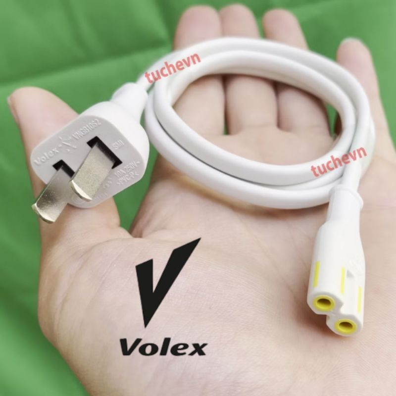 Dây nguồn AC cao cấp hãng VOLEX, dây nguồn 2 lỗ số 8 | Shopee Việt Nam
