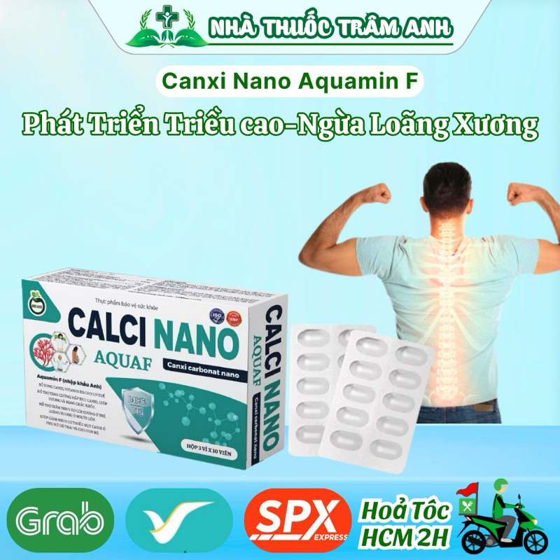 Viên Uống Canxi Nano Aquamin F – Ngăn Ngừa Loãng Xương, Tăng Sức Khỏe Xương Với Vitamin D3 & K2 ...