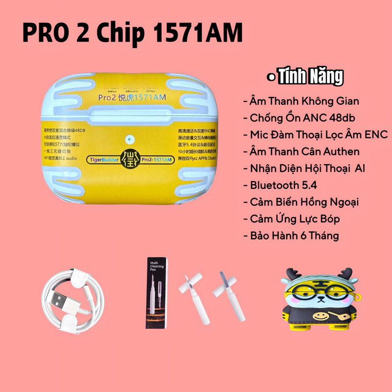 Tai Nghe ProZen2 Chip 1571AM, Âm Thanh Không Gian, Mic AI, PIN 7H, Bảo ...