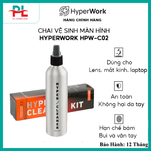 Tặng kèm khăn - Chai vệ sinh màn hình HyperWork HPW-C02 - Hàng chính hãng | Shopee Việt Nam